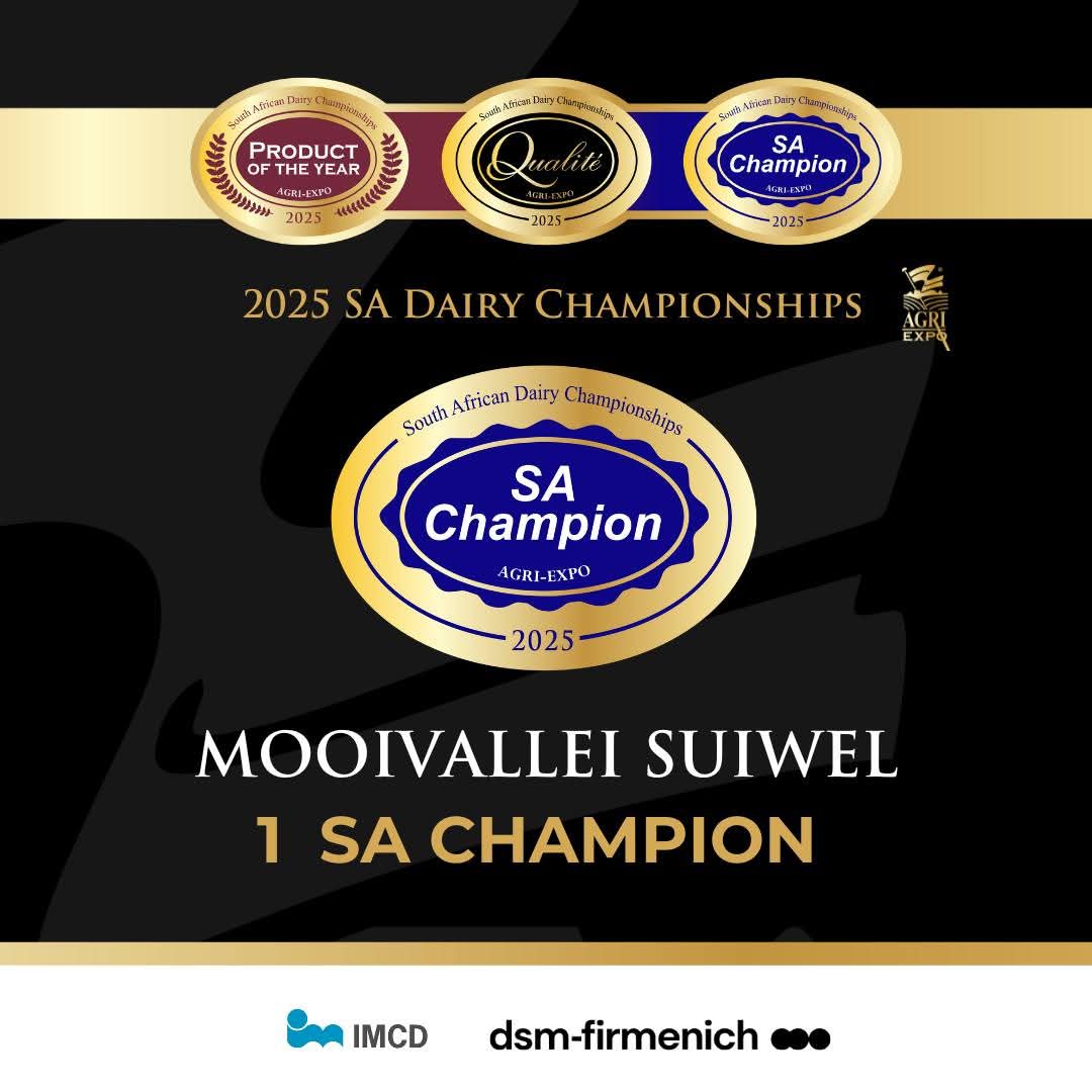 Mooivallei Suiwel has been crowned SA Champion for their delicious Mild ...
